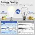 A19 LED Light Bulb Bright White Daylight 5000K, 100 Watt Equivalent ...