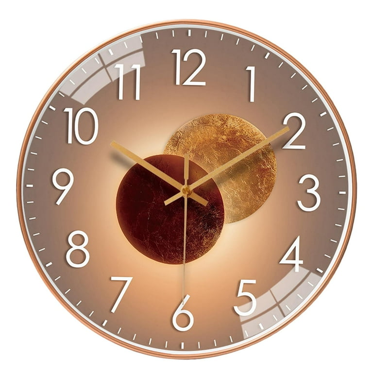Round Digital Wall Clock