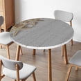 Seashells Round Tablecloth with Elastic Edges,Table Cover for Indoor ...