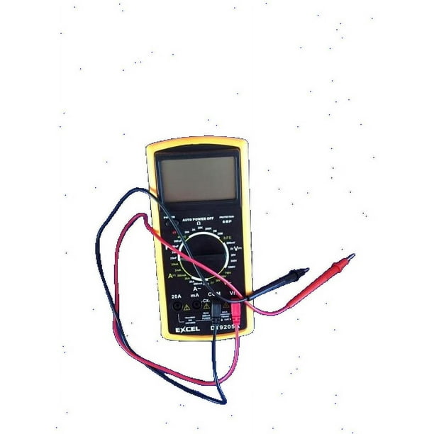 Multimetro digital corriente AC y DC resistencia probador de diodos ...