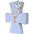 White Cross Pinata With Chalice Accents (17.5X13.4X3.5 Inch) - Perfect ...