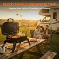 MASTER COOK Portable Gas Grill, 10,000 BTU Outdoor Tabletop BBQ Propane ...
