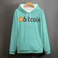 Bitcoin Logo Hoodies for Men Women, Pullover Hoodie with Kangaroo ...