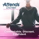 Attends Discreet Women's Maximum Bladder Control Pads, 13" long, Adult ...