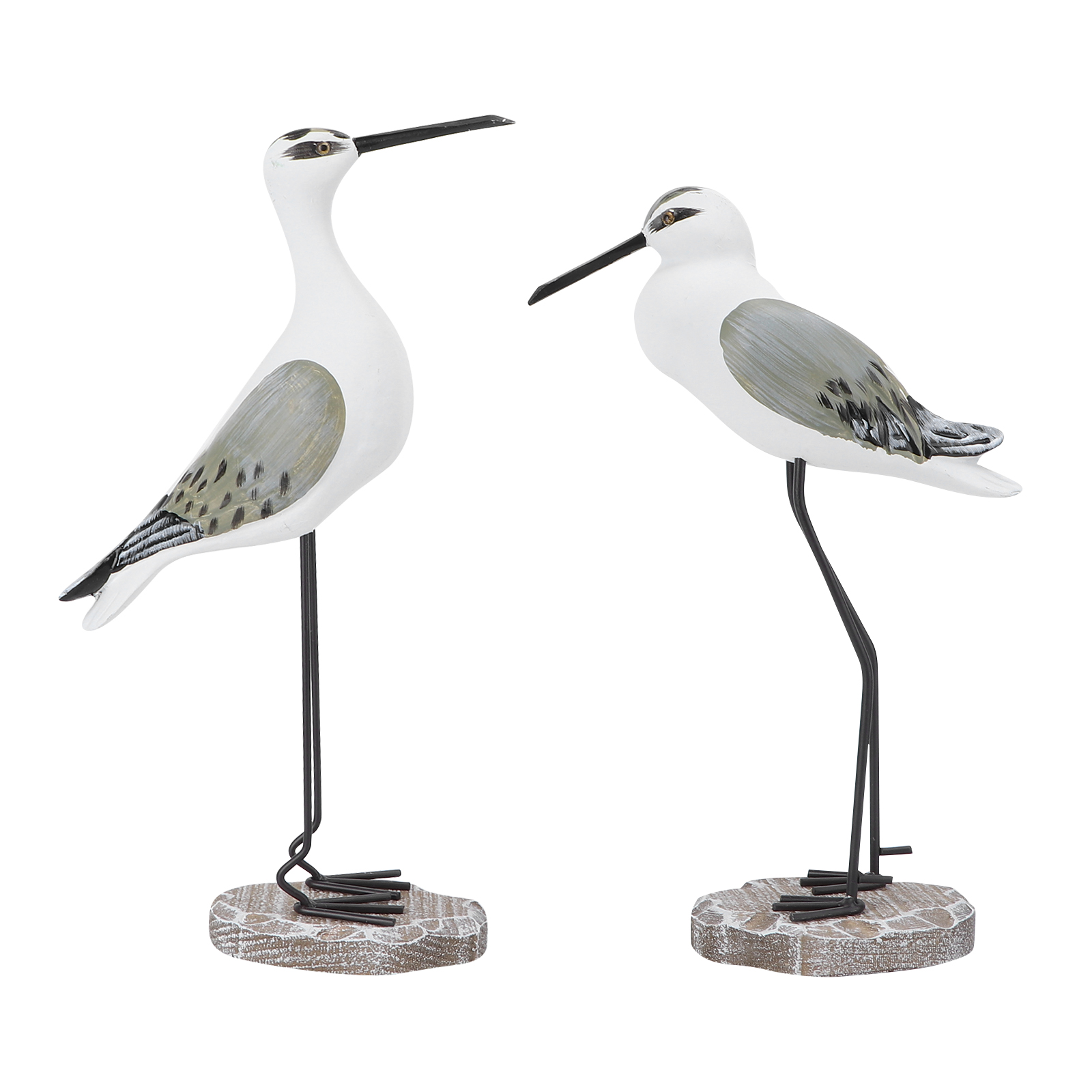 Seagull Bird Figurine Statue Ornament Wooden Decor Desktop Sculpture ...