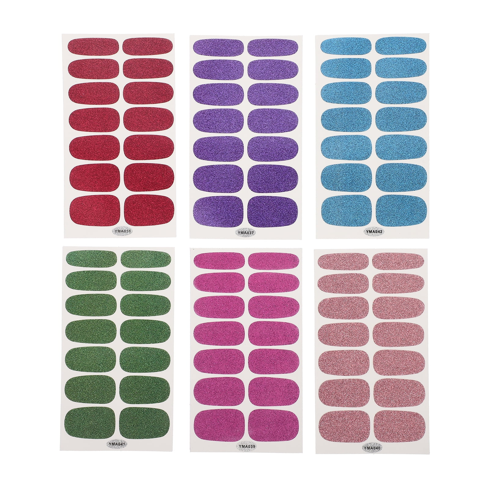 NUOLUX Nail Polish Decals Stickersstrips Full Wraps Stickerpress Medium ...
