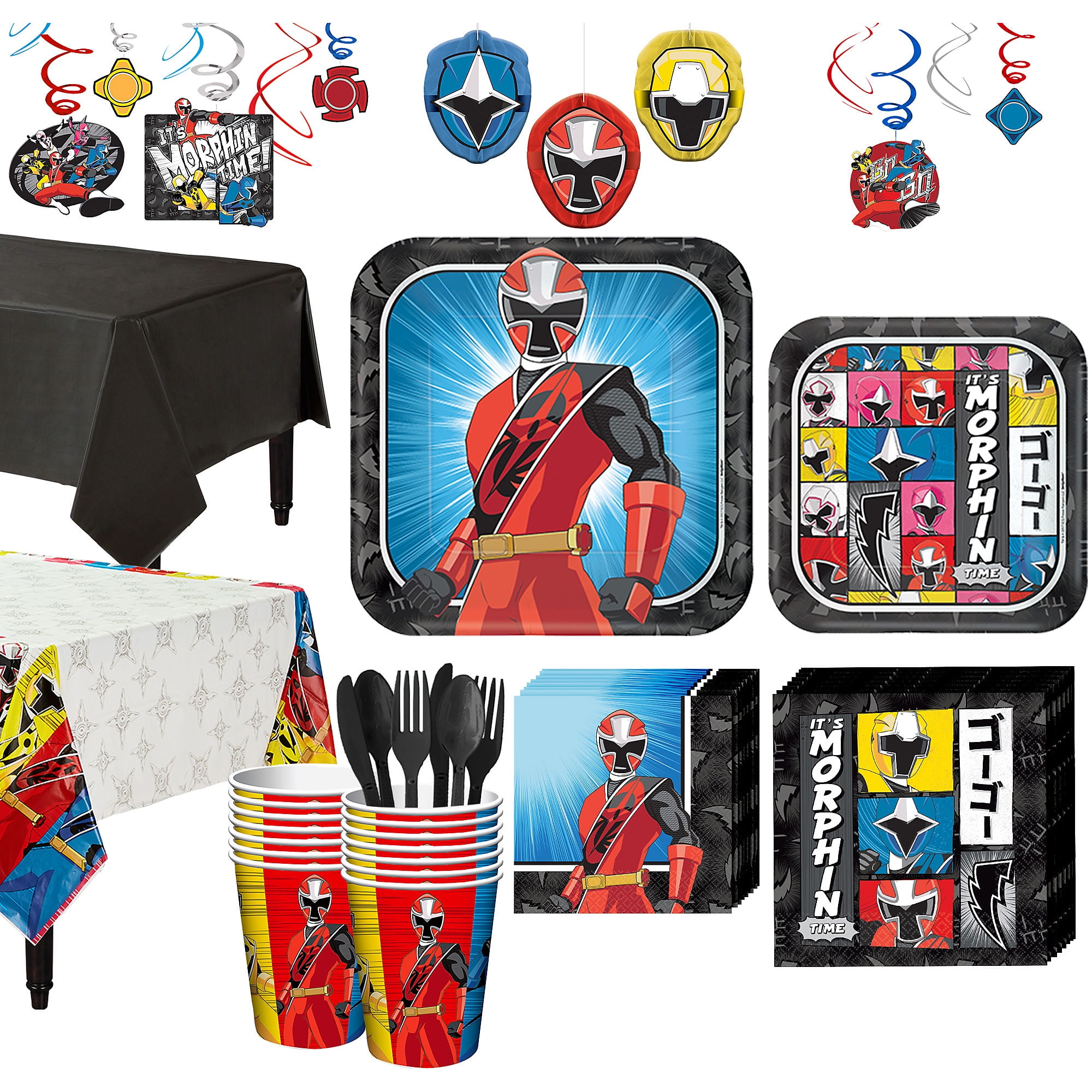 Party City Power Rangers Ninja Steel Kids Birthday Party Supplies ...