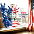 2PCS Independence Day Statue of Liberty Glass Sticker, Festive ...