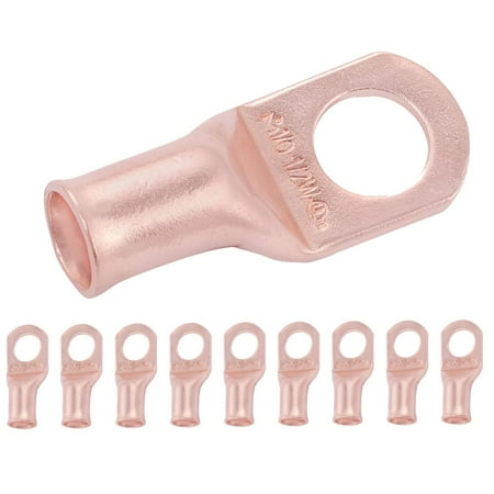 SELTERM 10pcs 10 AWg - 12 Stud (Wide Pad) - Battery Lugs, Heavy Duty ...