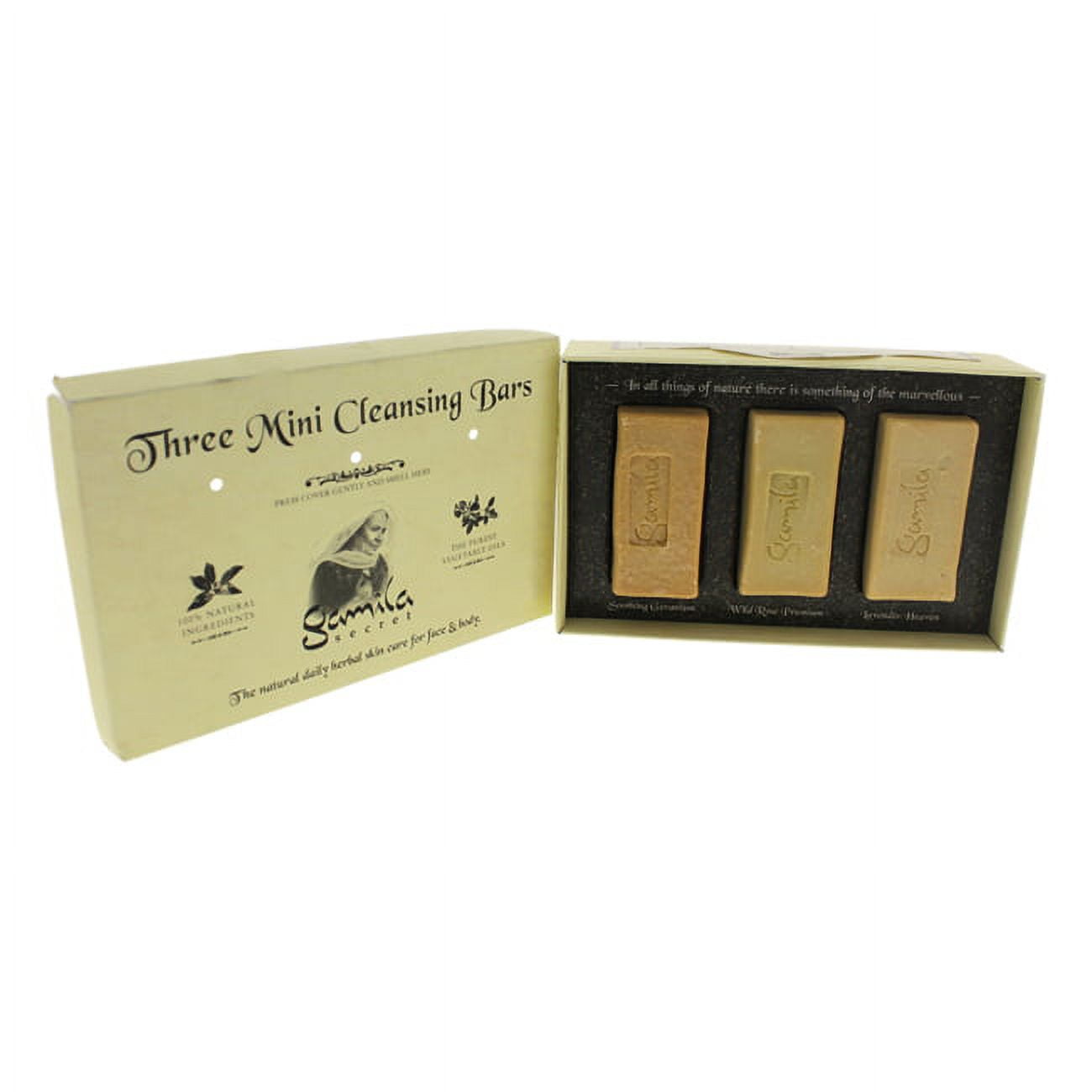 Three Mini Cleansing Bars by Gamila Secret - 3 Pc Set Gamila Secret ...