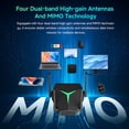 AC1200 WiFi Range Extender Dual Band Signal Booster with WPS One Touch ...