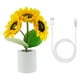 Sunflower Lamp, USB Rechargeable Sunflower LED Night Lamp, Table Lights ...