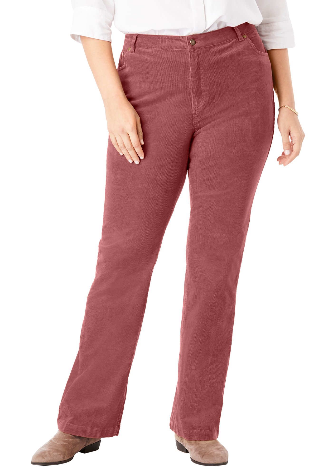 Woman Within Woman Within Plus Size Stretch Corduroy Bootcut Jean