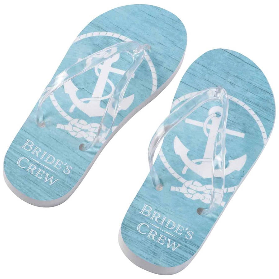 Lillian Rose Captain Bride Flip Flops - Large - Walmart.com