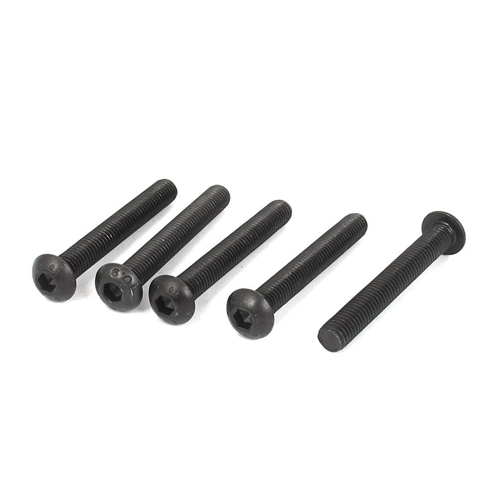 Uxcell M8 x 60mm 1.0mm Pitch Alloy Steel Hex Bolt Socket Head Cap ...