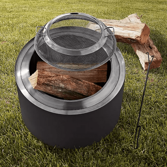 Open Box FT-11224 22" Smokeless Wood Fire Pit with All-Weather Cover ...