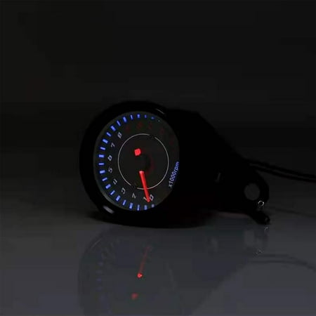 Universal 13000 RPM Motorcycle Tachometer Electronic Tach Meter ...
