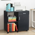 Zimtown Drawer Wood File Cabinet, Mobile Lateral Filing Cabinet ...