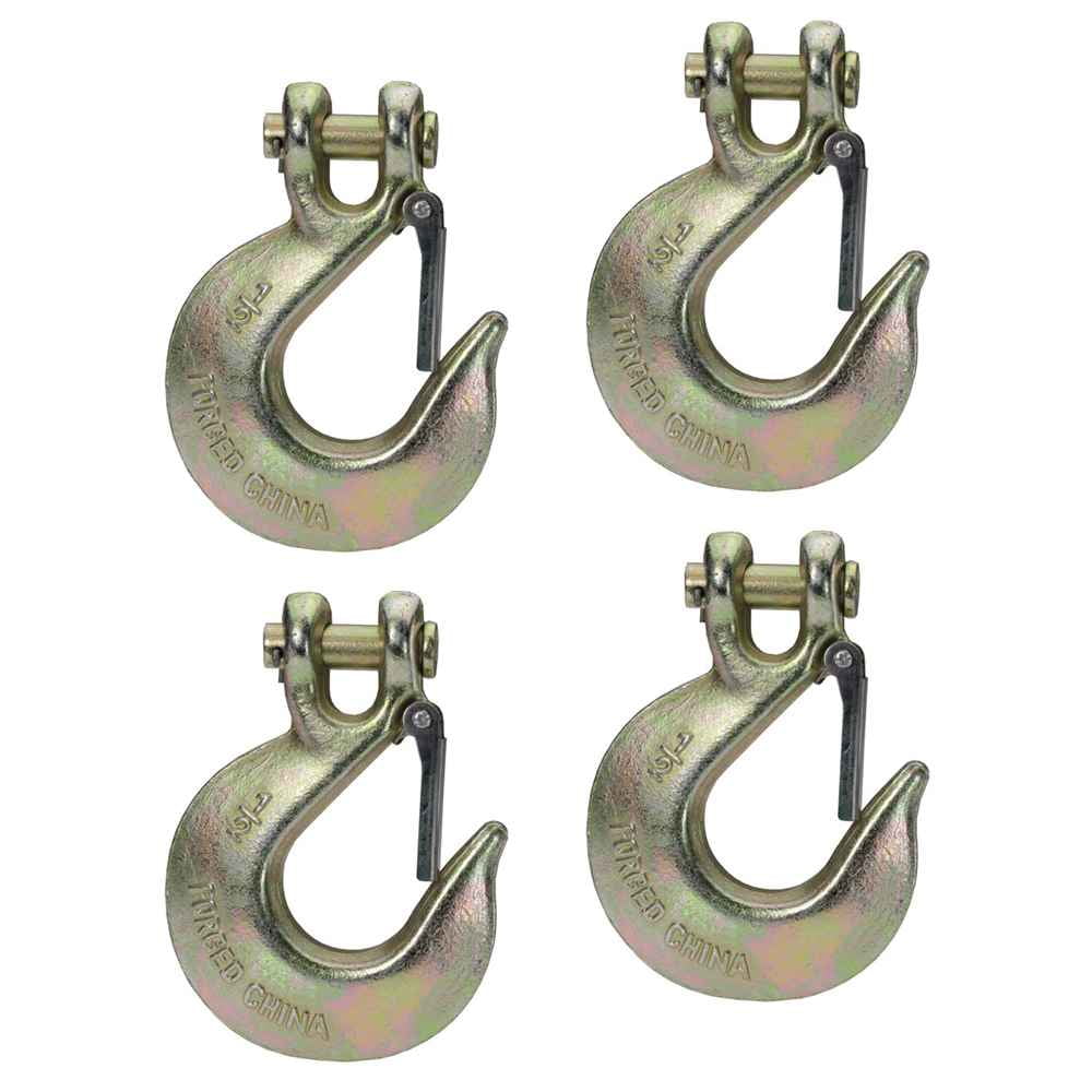 1/2" Clevis Slip Hook with safety latch - Grade 70 - 4 Pack - Walmart.com