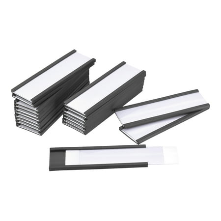 Uxcell Label Holders 3" x 1" C Channel Rubber Magnetic for Metal ...