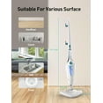 12-in-1 Steam Mop, Fast 15-Sec Heat-Up, 1500W Detachable Handheld Steam Cleaner with 2 Dirt Grip ...