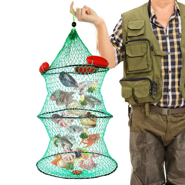 fashionhome Foldable Reusable Fishing Nets Foldable Cages / Nets ...