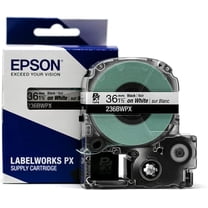Epson LABELWORKS 250IBWPX - Black on White Strong Adhesive PET Label ...