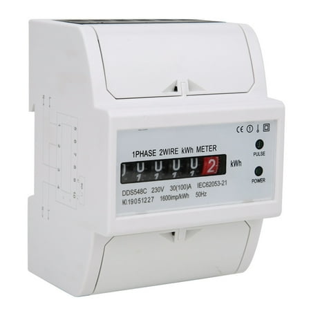 Watt Hour Meter Electric Meter DDS548C Watt Hour Meter Single Phase 4P ...