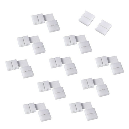 10pcs LED Light Strip Corner Connector L Shape Angle Corner Connector ...