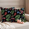 Botanical Fruit Outdoor Waterproof Pillow Covers, Retro Blueberry ...
