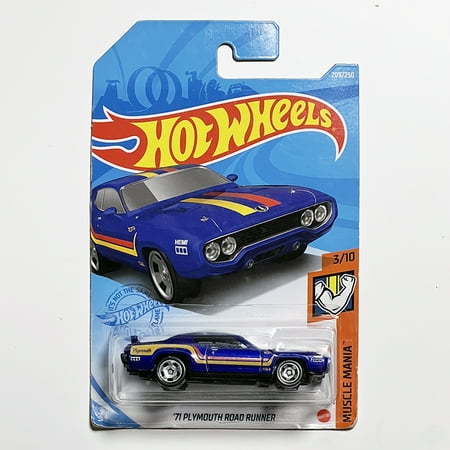 Hot Wheels 2021 71 Plymouth Road Runner (Blue) Musule Mania | Walmart ...