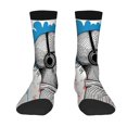 Artistic Unisex Socks - 2 Pairs with Unique Stylized Face & Headphones ...