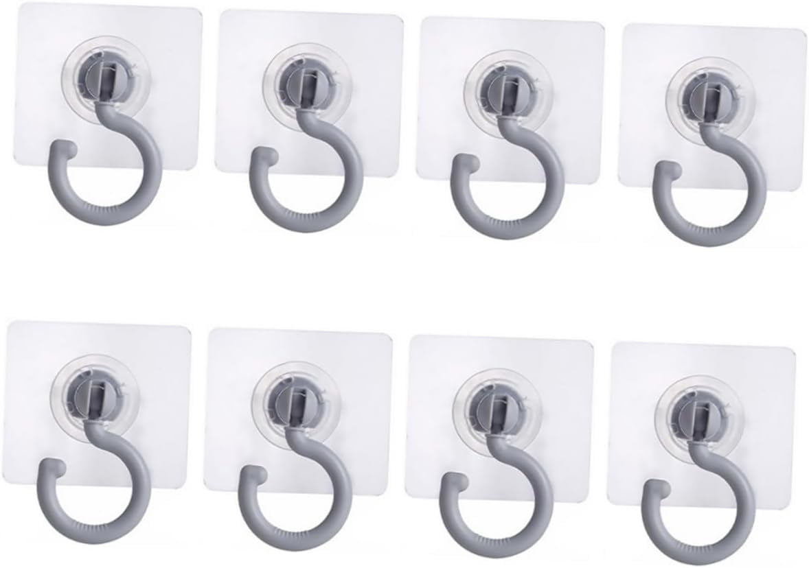 8pcs Multifunctional Sticky Hook Plant Hooks Wall Mounted Clothes ...