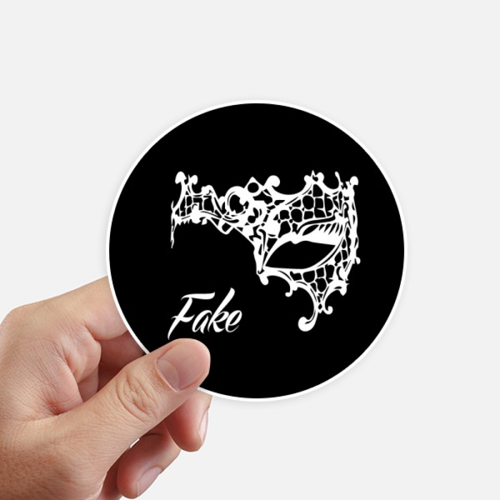 Headed Dark Head Cool Sticker Round Wall Suitcase Laptop Label Bumper ...