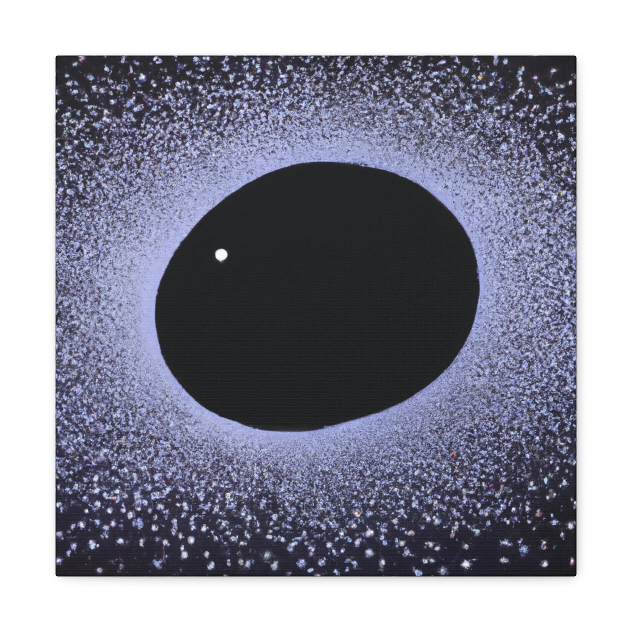 Black Hole in Pointillism - Canvas - Walmart.com