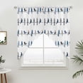 Birds on the Wire Blue Grey Swag Valances for Windows 45 inches Long ...