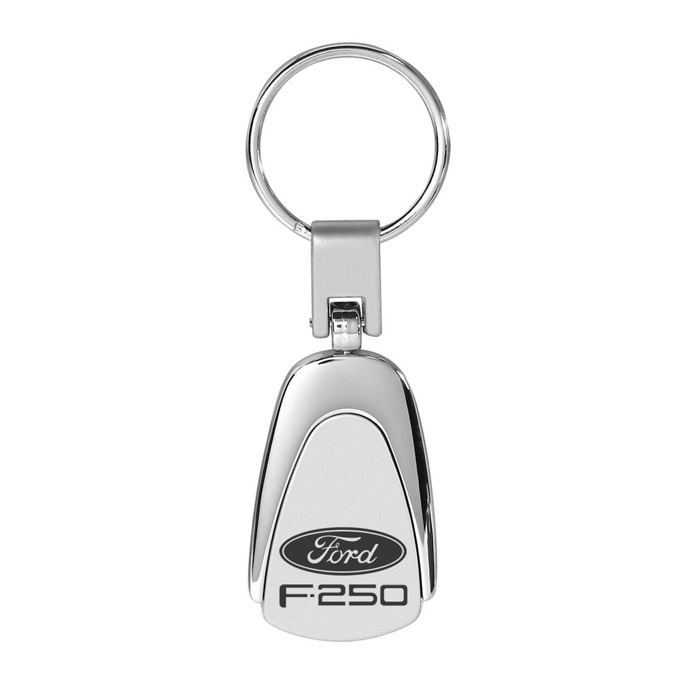 Ford F-250 Chrome Metal Tear Drop Auto Key Chain - Walmart.com ...