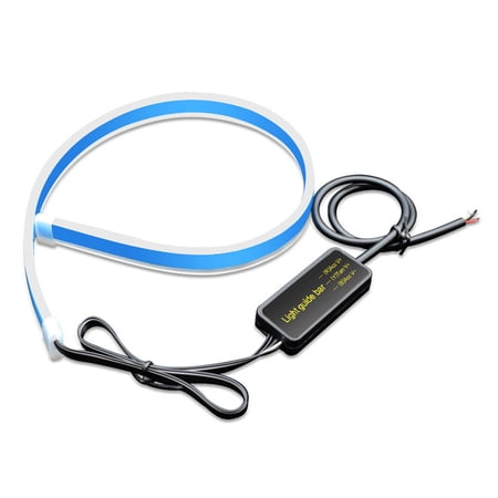 Ultra Thin LED Lights Fog Lamp dual color car light strip Car Headlight ...