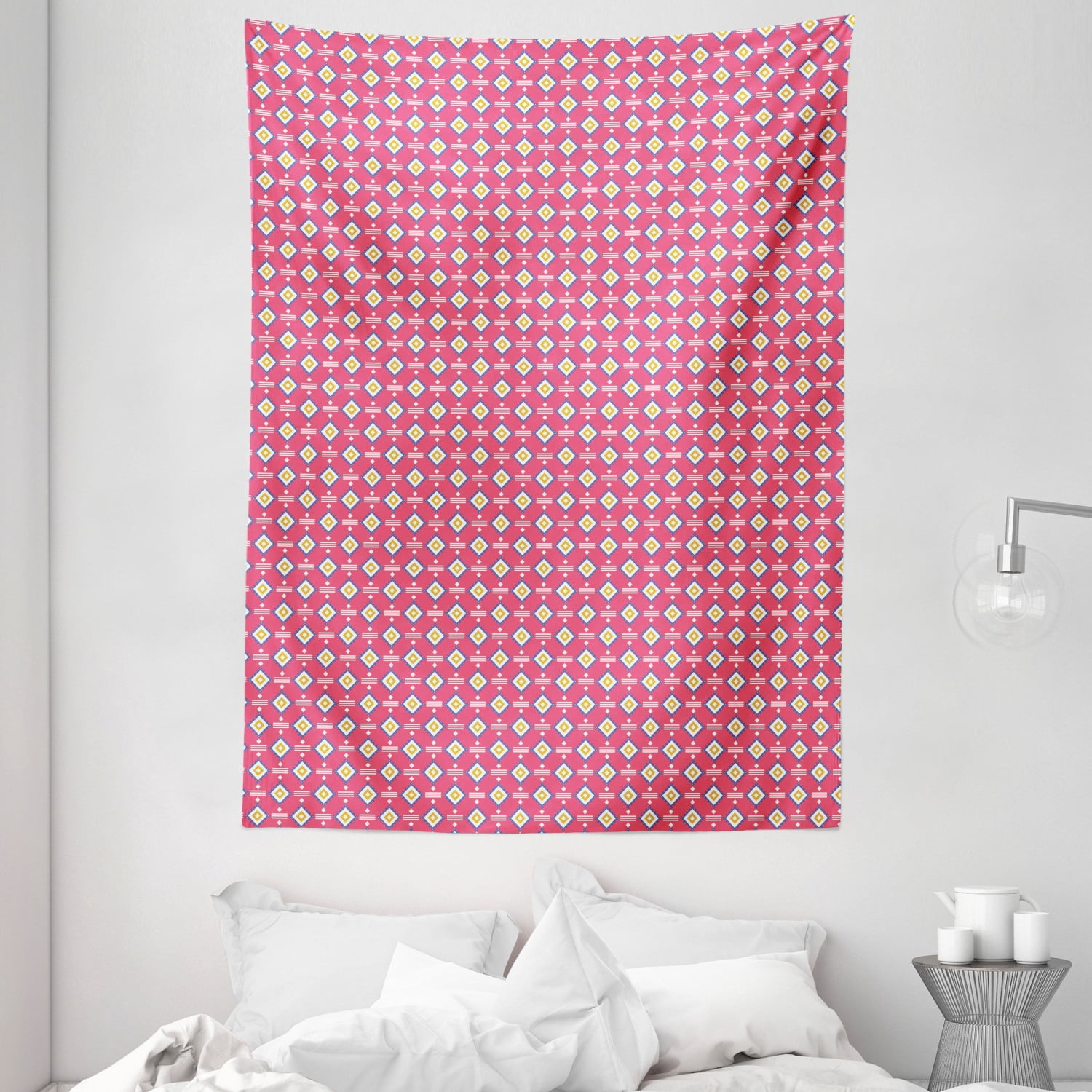 Ethnic Tapestry, Diamond Motifs and Lines Tribal Artistic Geometric ...