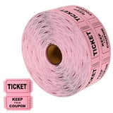 Pink Raffle Tickets for Parties and Events with Multiple Options and ...