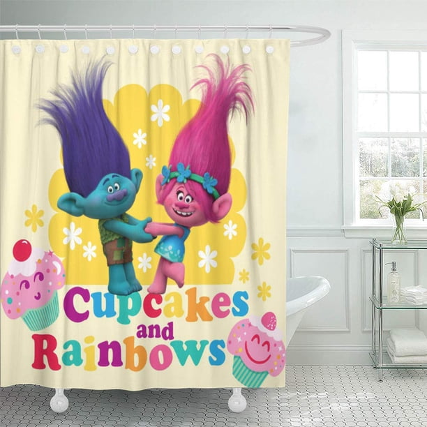 XDDJA Pink DreamWorks Trolls Poppy Branch Cupcakes and Rainbows ...