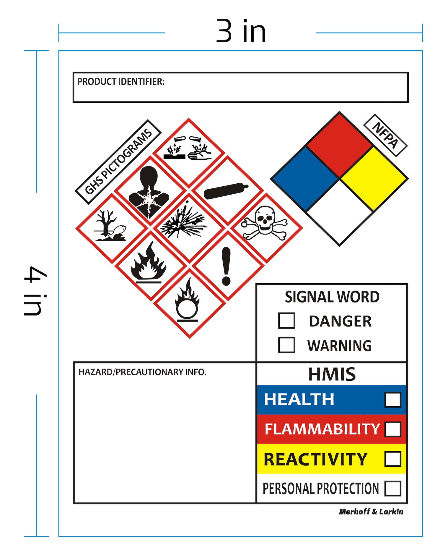 Buy SDS OSHA Labels for Chemical Safety Data 4 x 3 Inches | Roll of 250 ...