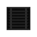 BUILDMART - 14x14 Modern AC Vent Cover, Black, Standard Linear Slot ...
