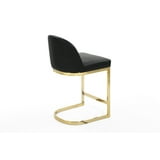 Chic Home Airlie PU Leather Half-Moon Counter Stool - Walmart.com