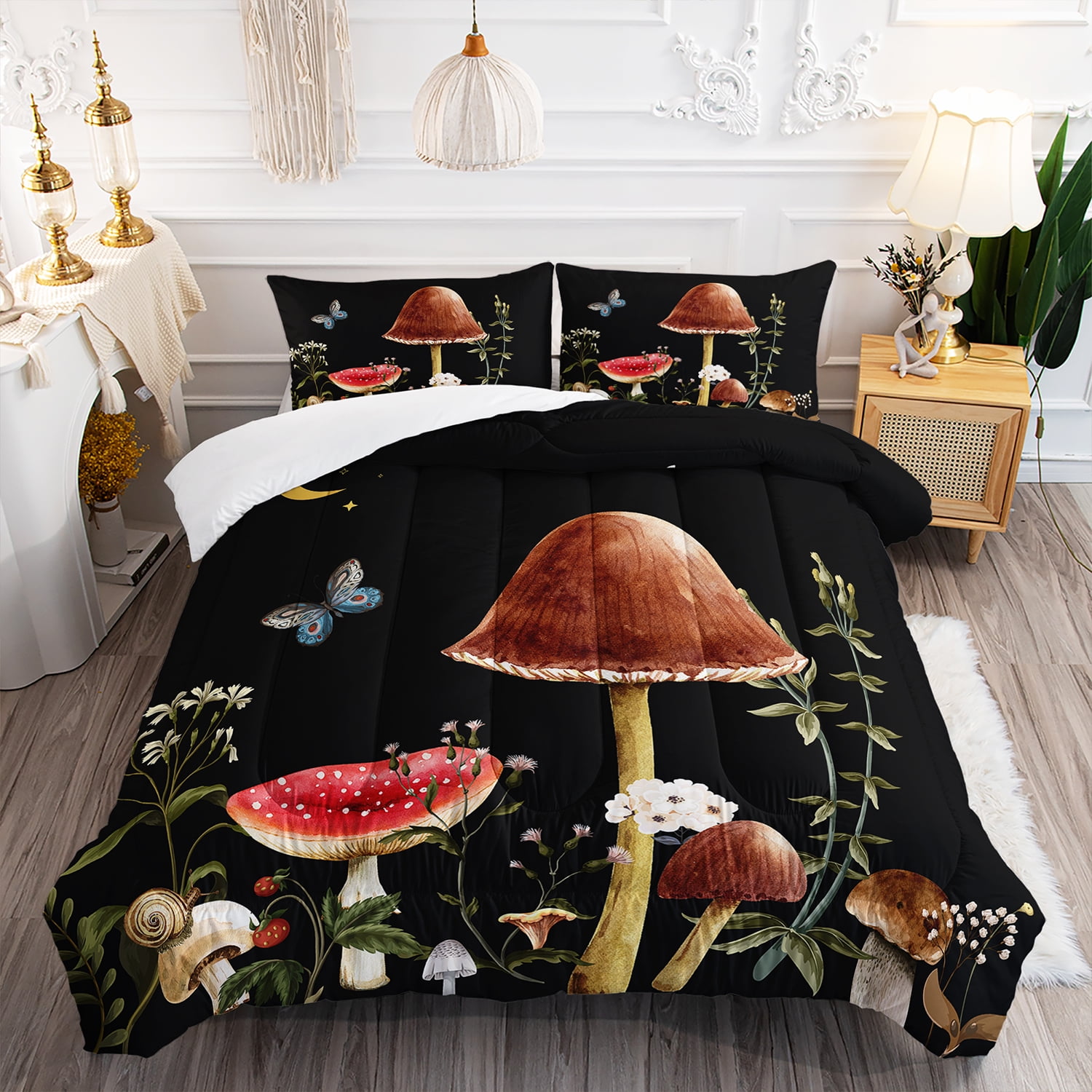 Hosima 3-Piece 3D Digital Printed Comforter Set ，Unique Design with ...