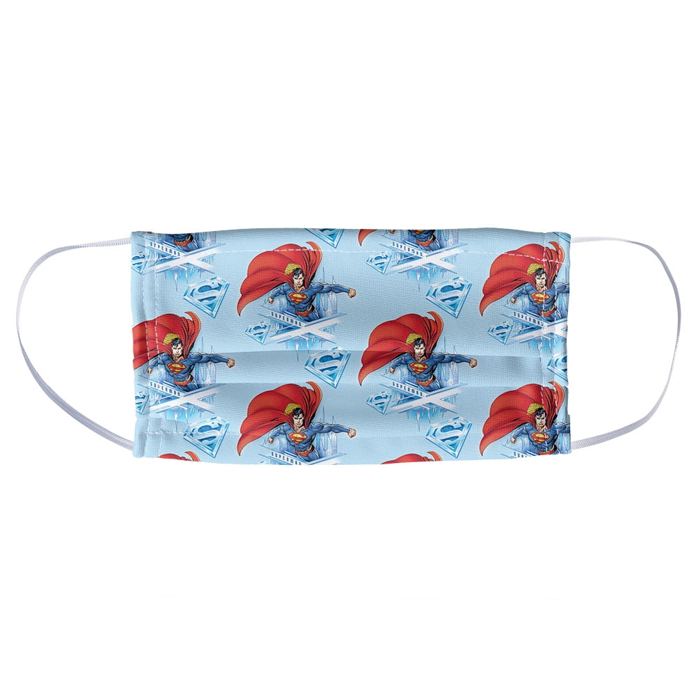 Superman Solitude: Character Pattern 1-Ply Reusable Face Mask Covering ...