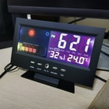 8082T Digital Clock Weather Forecast Perpetual Calendar LED Color ...