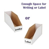 9.4x3x4.5 Inch Cardboard Storage Bins 35 Pack, White Cardboard Boxes ...