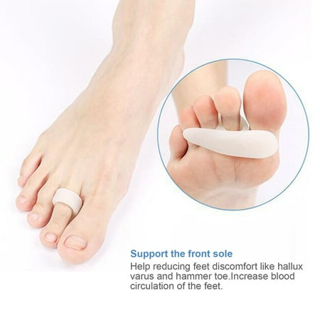 Single Hole Foot Pain Relief Silicon Toe Seperator Hammer Toe Orthotics ...