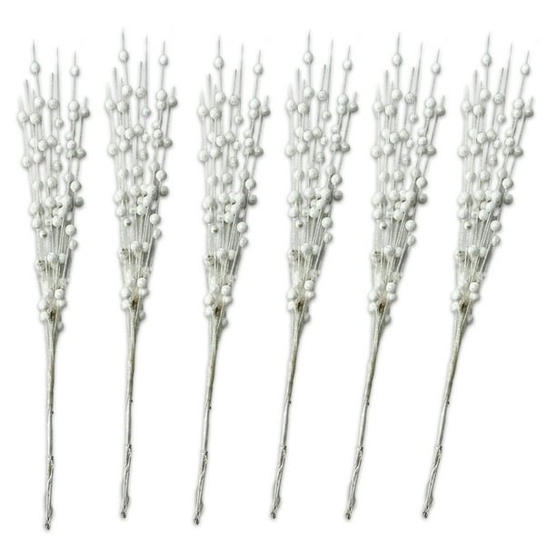 Transemion 6piece Lifelike Artificial Berries Stems Indoor Or Outdoor ...